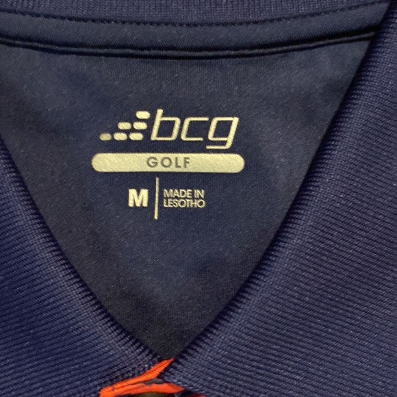 bcg | Shirts | Bcg Golf Mens Pink And Navy Colors Shirt Size M | Poshmark